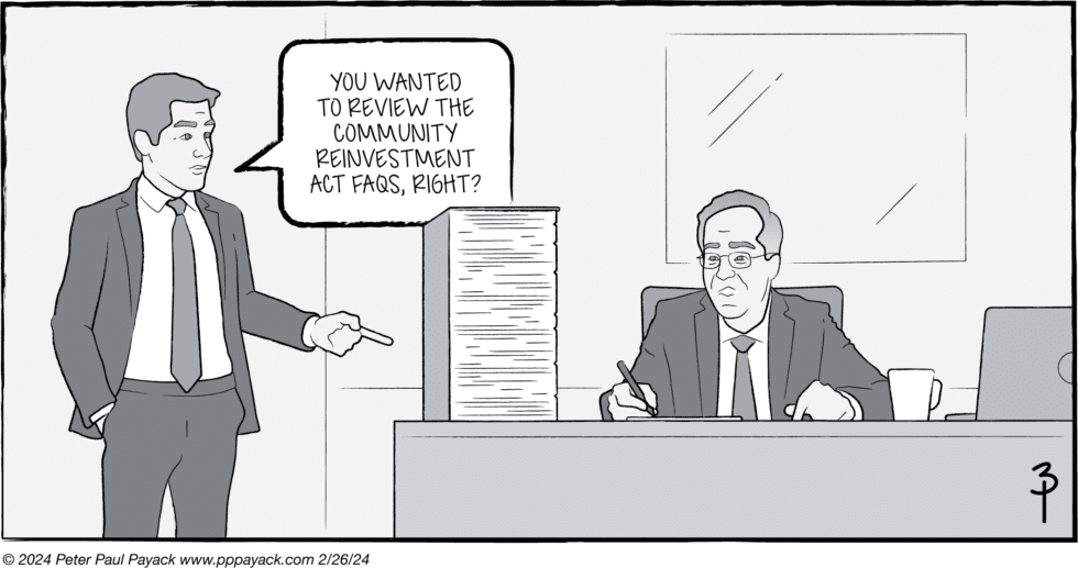 Banker & Tradesman's Editorial Cartoon: A Short FAQ Document - Banker ...